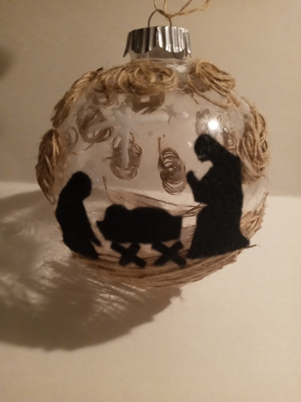 Jesus birth ornament, 1 unique Xmas decor LX36 - Holiday decorations ...